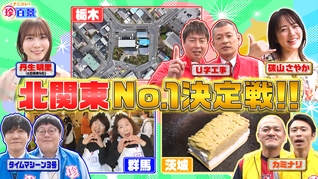 ナニコレ珍百景 群馬×栃木×茨城 意地とプライドをかけた北関東No.1決定戦SP（2025/05/04放送分） | バラエティ・音楽の動画配信はTELASA(テラサ)-見逃し配信＆動画が見放題