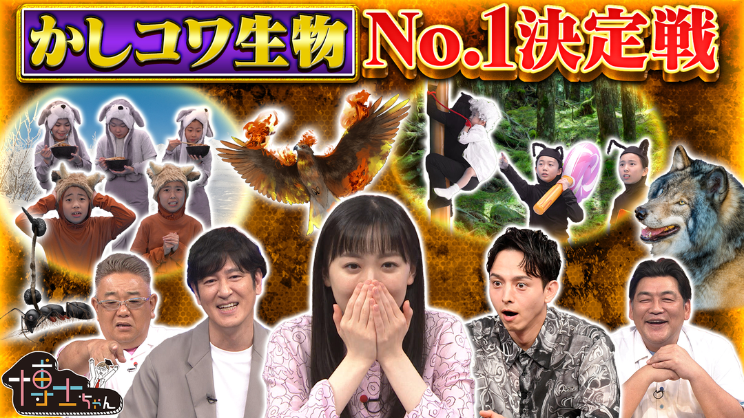 サンドウィッチマン＆芦田愛菜の博士ちゃん かしコワ生物No.1決定戦SP！ | バラエティ・音楽の動画配信はTELASA(テラサ)-見逃し配信＆動画が見放題